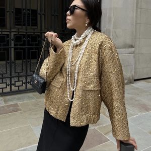 Zara | Jackets & Coats | Zara Gold Sequin Jacket S L Nwt | Poshmark